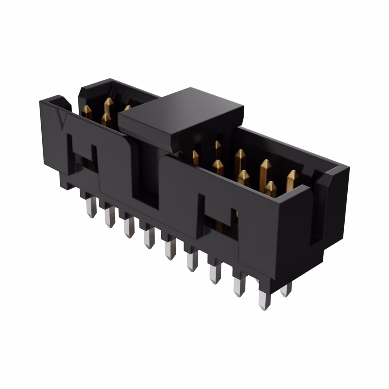 2.00mm Pitch, Milli-Grid PCB Header, Dual Row, Vertical, Through Hole, Shrouded, 18 Circuits, 0.38µm Gold (Au) Plating, 2.50mm Tail Length, Dual Side Slots, Dual Friction Locks, Center Polarization, with Cap, Tape and Reel for sale