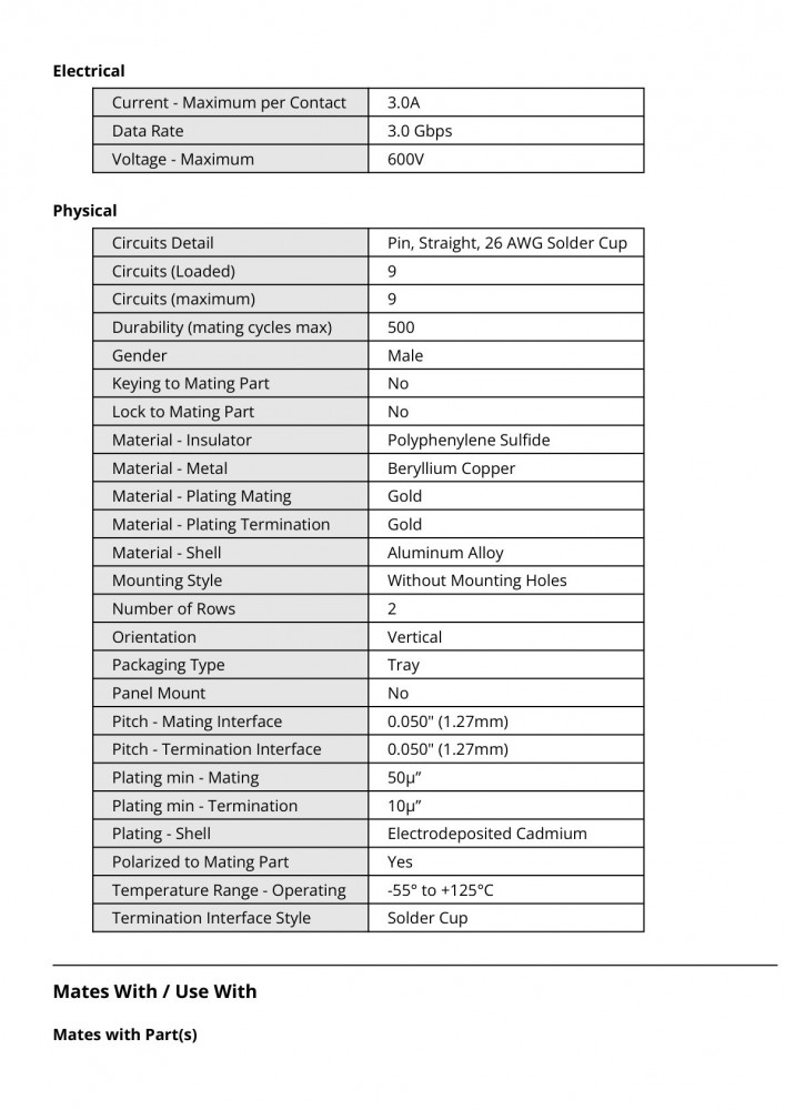 Product technical document image, page 2