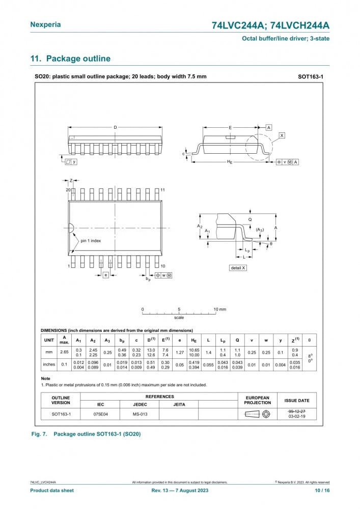 74LVC244APW,118 datasheet page 10