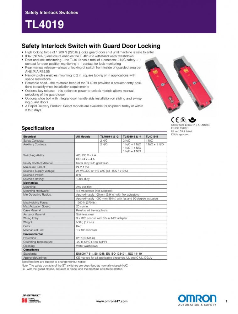 TL4019 document page 1