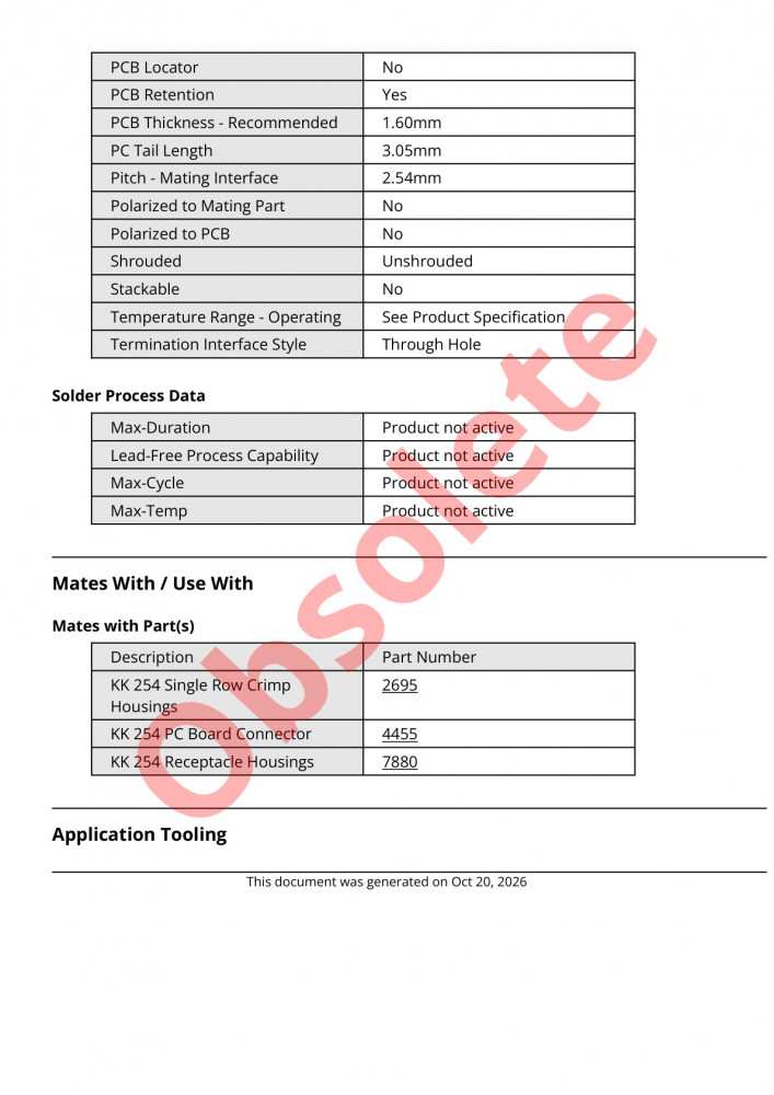 Technical document image 3 for MOLEX 22280044
