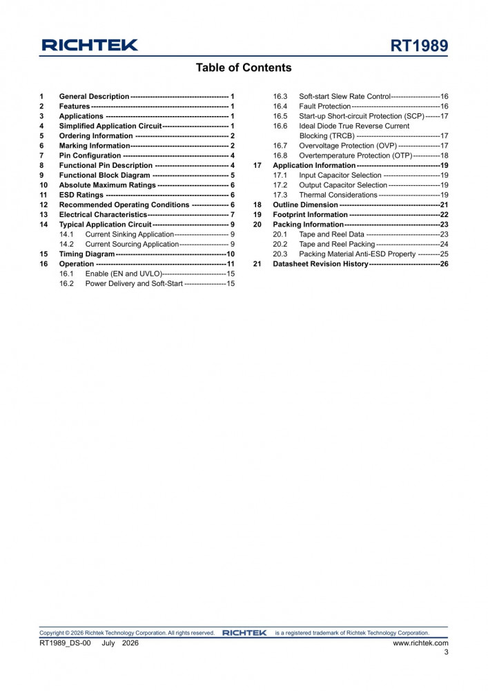 RT1989 datasheet page 3