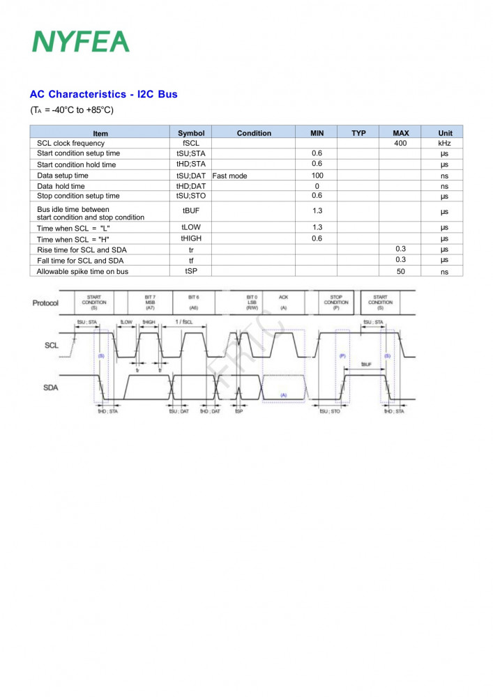 FRTC8025S product specification, page 6