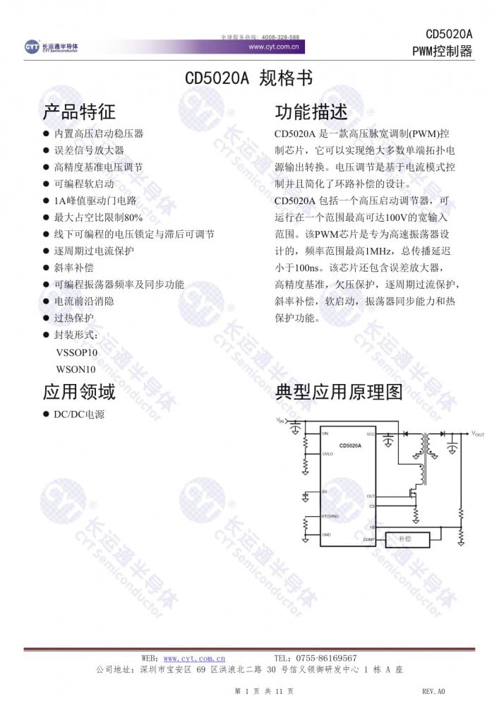 CD5020A datasheet page 2