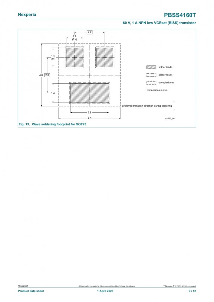 PBSS4160T datasheet page 9