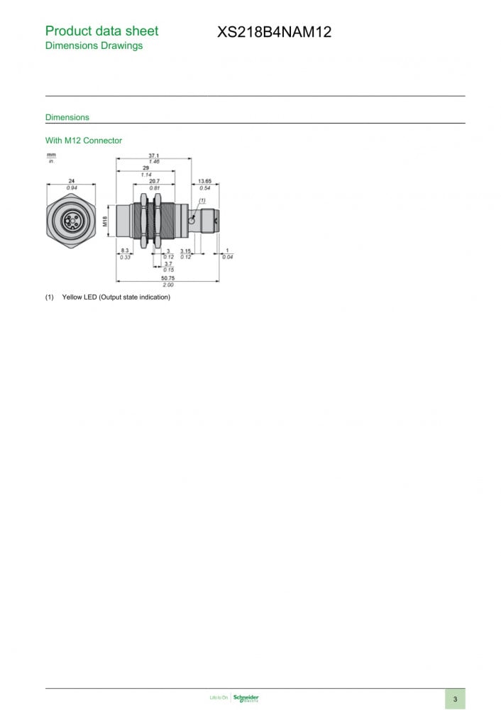 XS218B4NAM12 technical document page 3