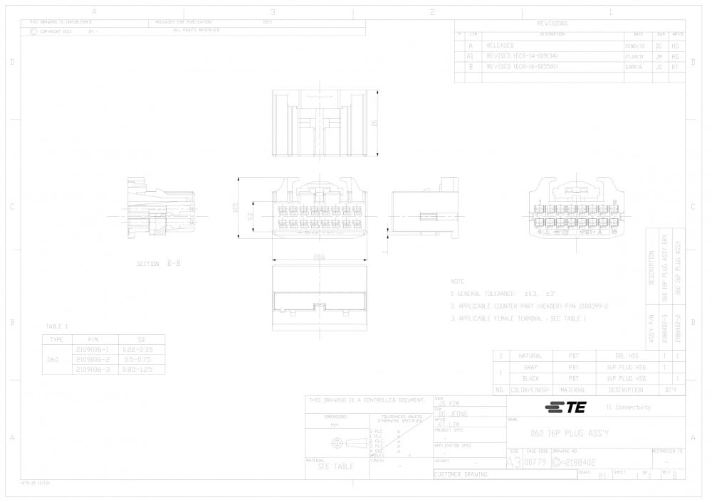 TE Connectivity 2188402-2 technical drawing preview