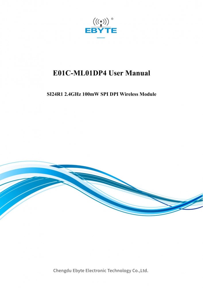 E01C-ML01DP4 manual page 1