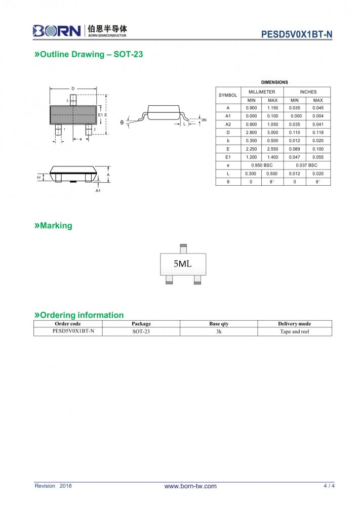 PESD5V0X1BT-N datasheet page 4