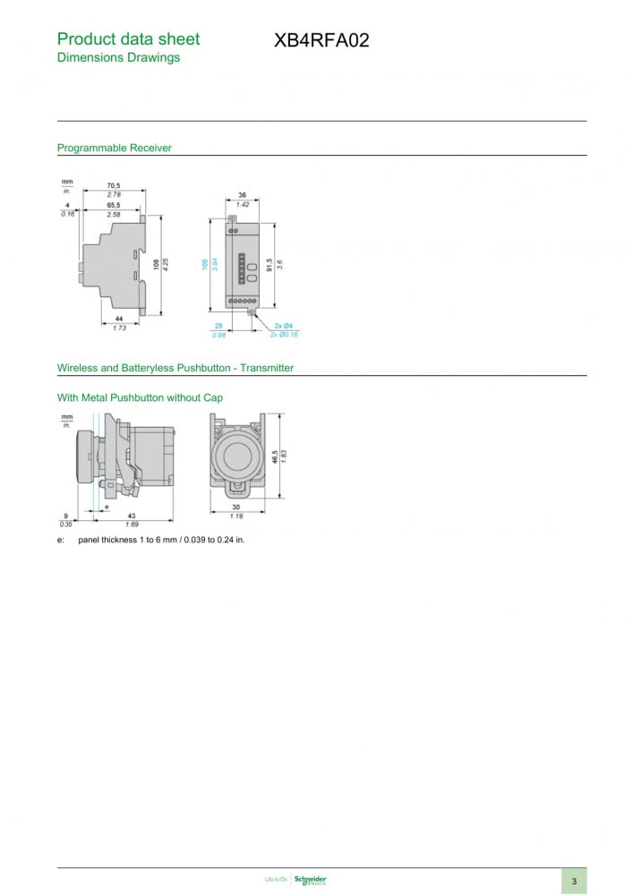 XB4RFA02 technical document page 3