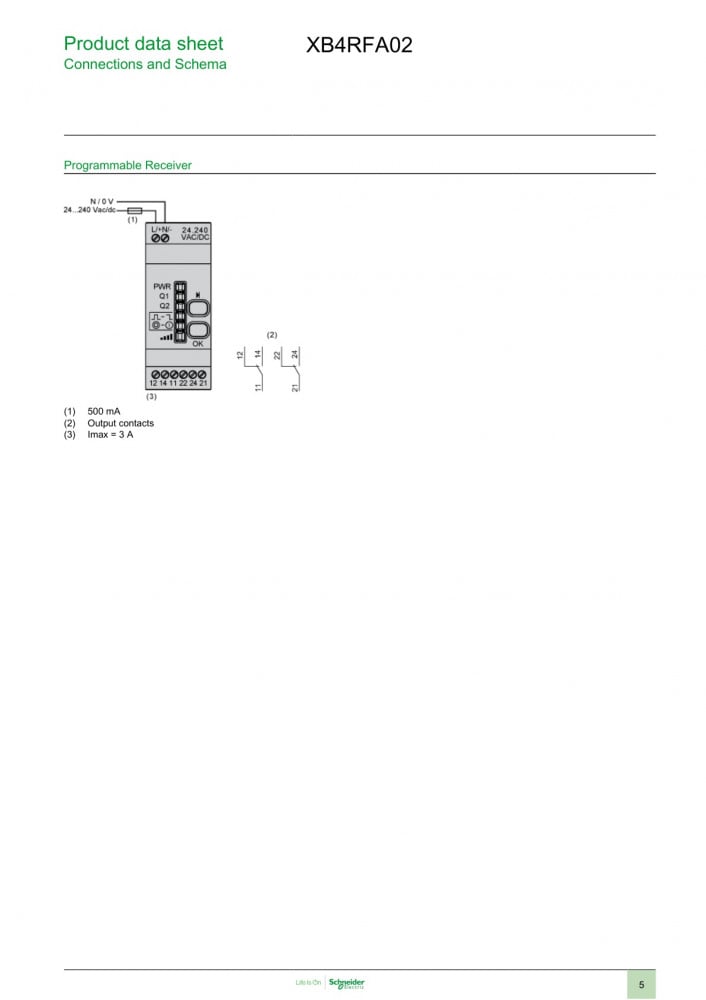 XB4RFA02 technical document page 5