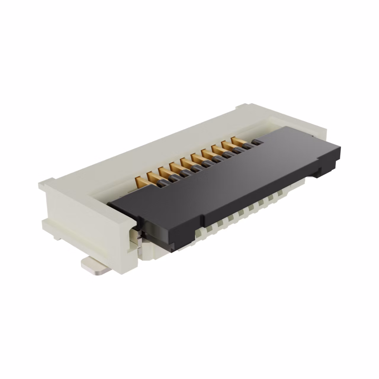 Easy-On FFC/FPC Connector, 0.50mm Pitch, FD19 Series, Right-Angle, Bottom Contact, 1.90mm Height, 10 Circuits, Gold over Nickel Plating for sale