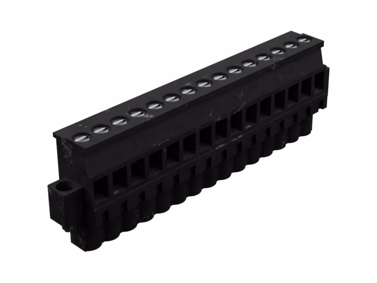 5.00mm Pitch Eurostyle Vertical Plug, with Retention Screws, Rear Wire Entry, Gold (Au) Plated, Black, 15 Circuits for sale