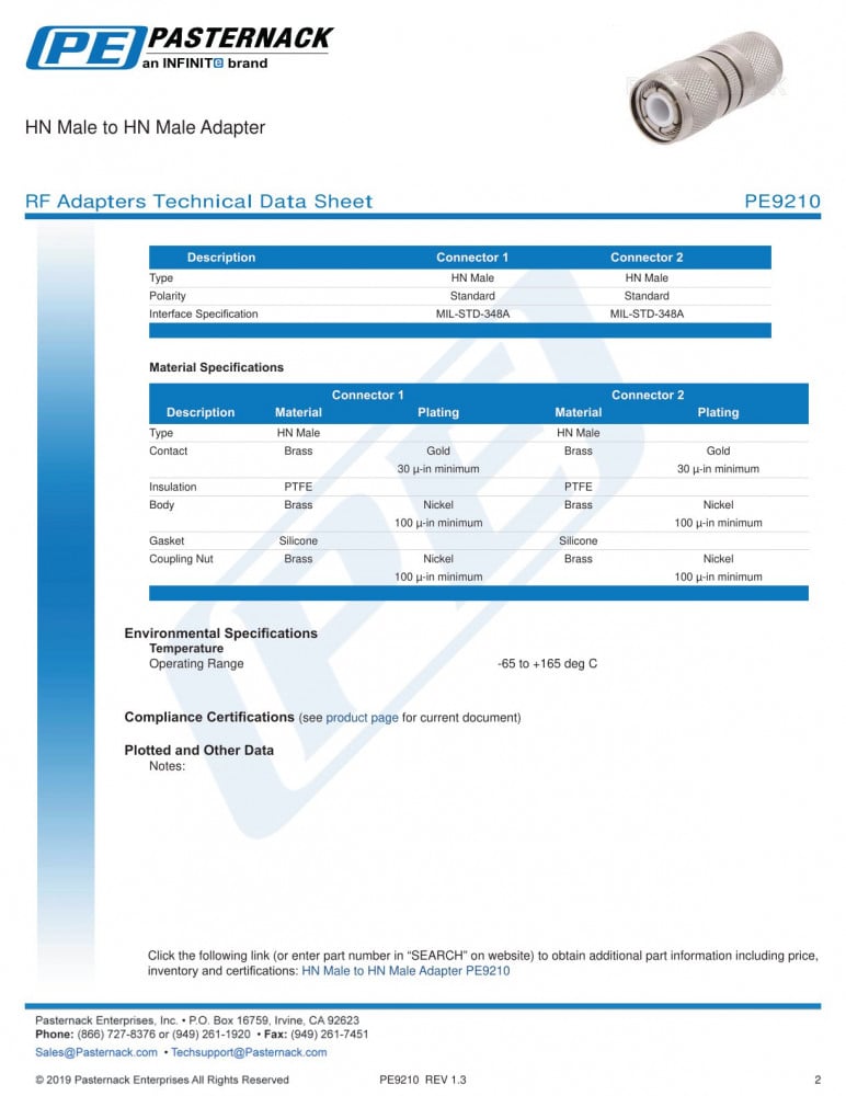 PE9210 technical document page 2