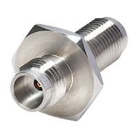 1.85 mm-Female to WR15 UG385/U Flange Waveguide Coax Adapter Right Angle 50 - 70 GHz