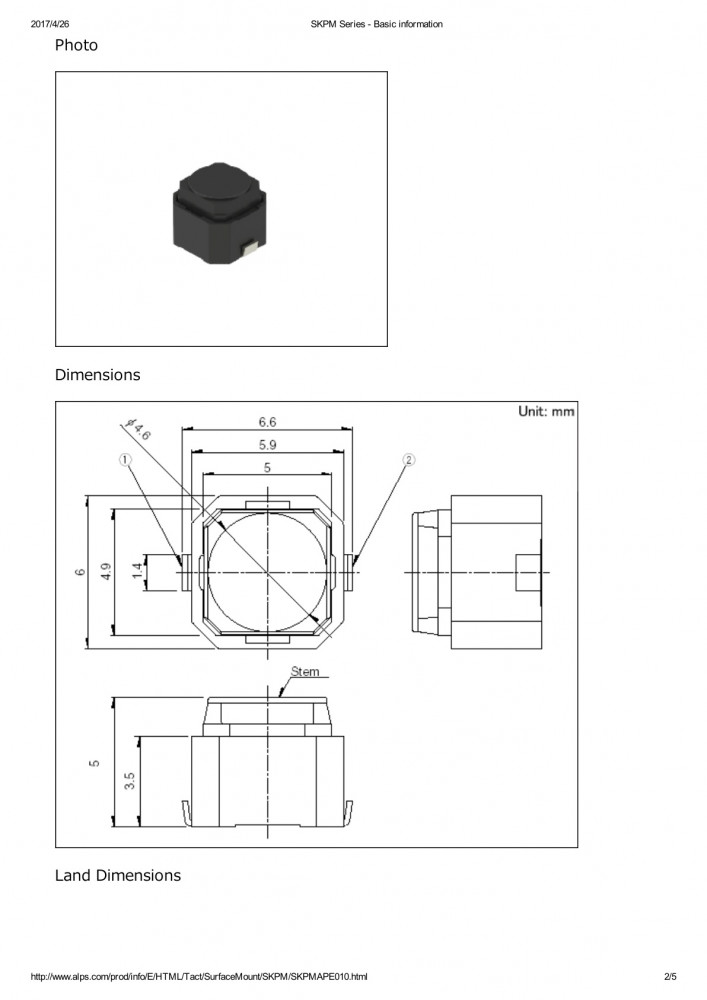 SKPMAPE010 technical document page 2