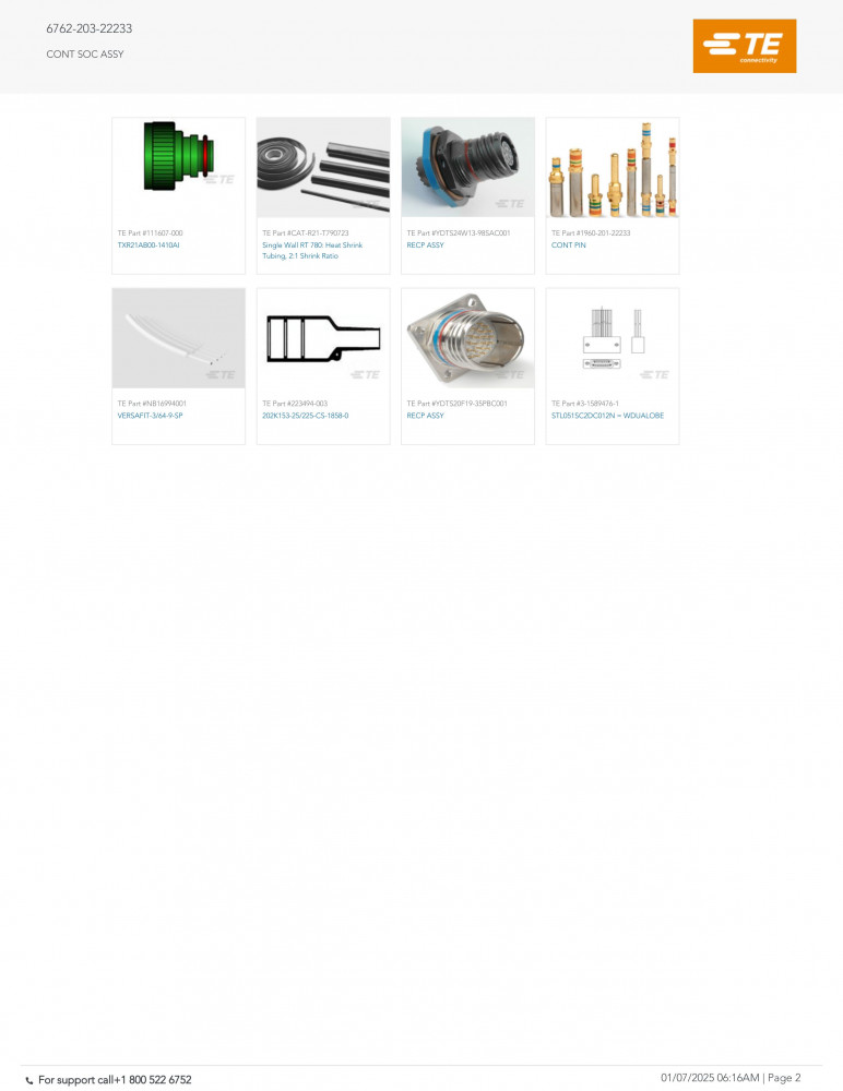 6762-203-22233 technical document page 2
