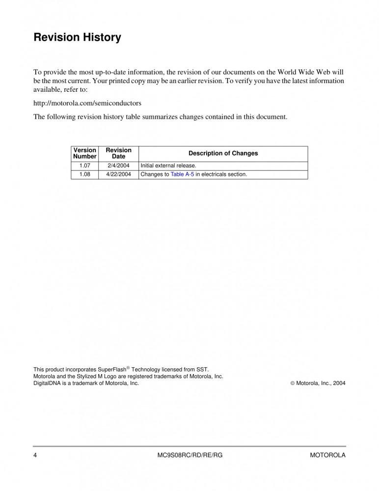 HCS08 document page 4