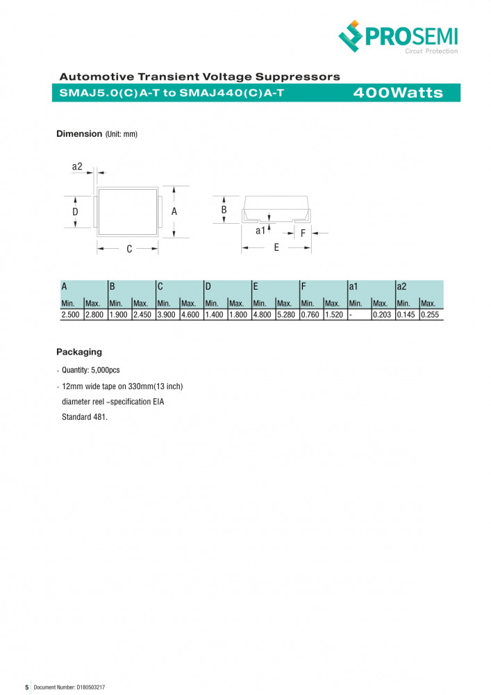 SMAJ16A-T datasheet page 5