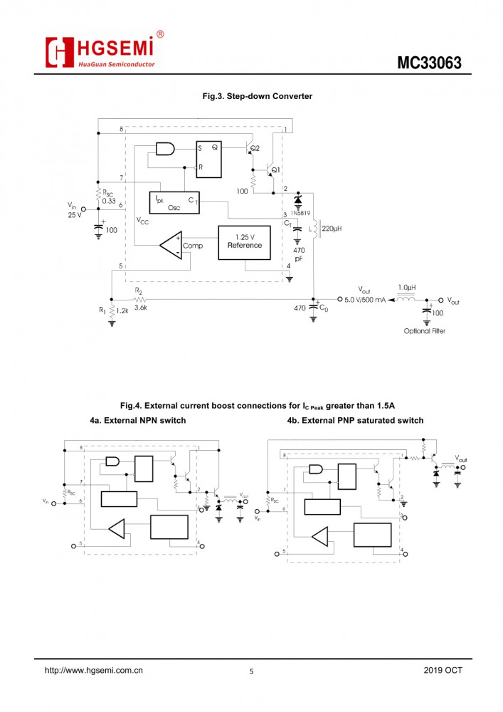 MC33063M/TR datasheet page 5