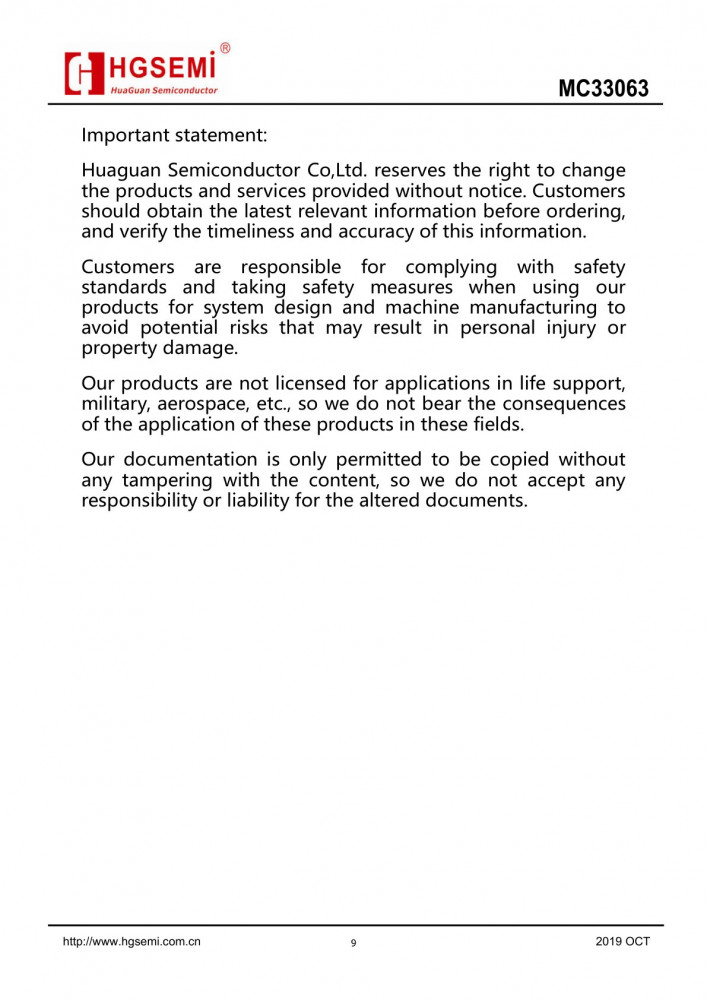 MC33063M/TR datasheet page 9