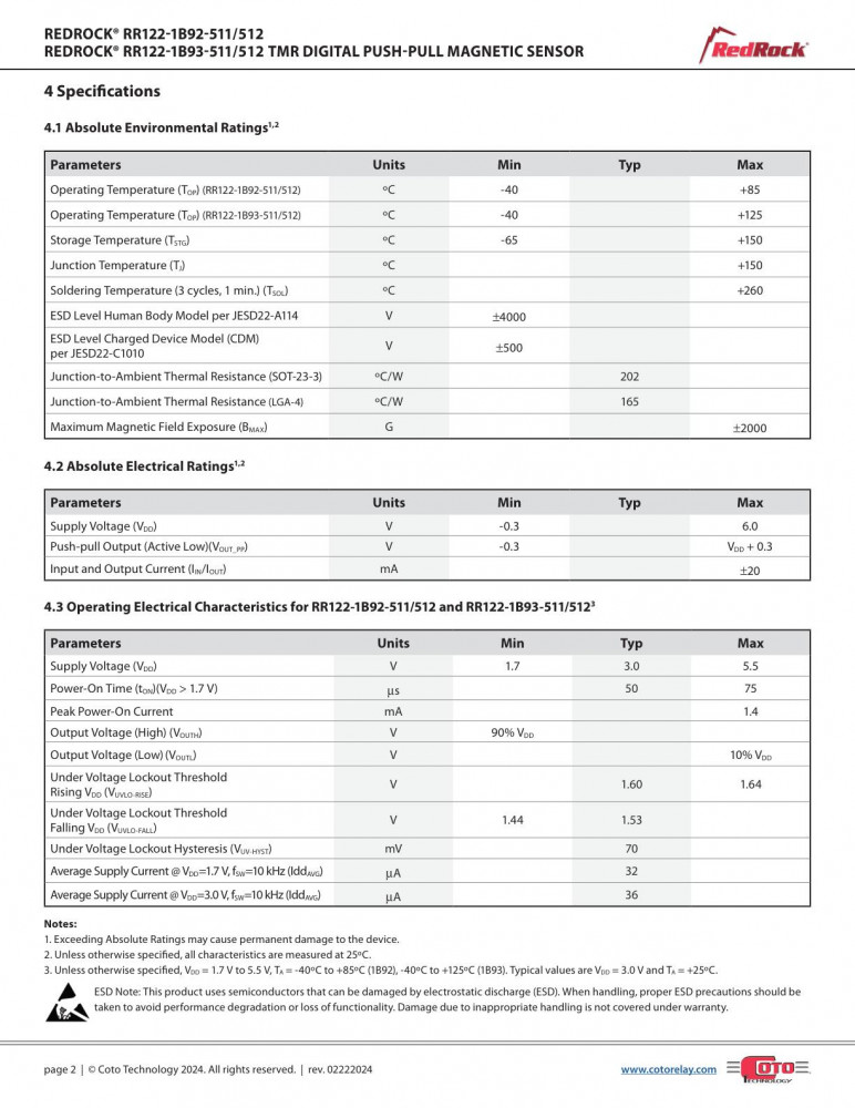 RR122 datasheet preview page 2