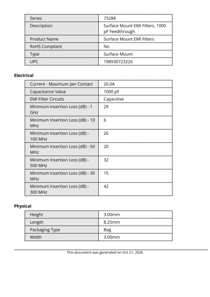 Product document image 2 for MOLEX 732880190