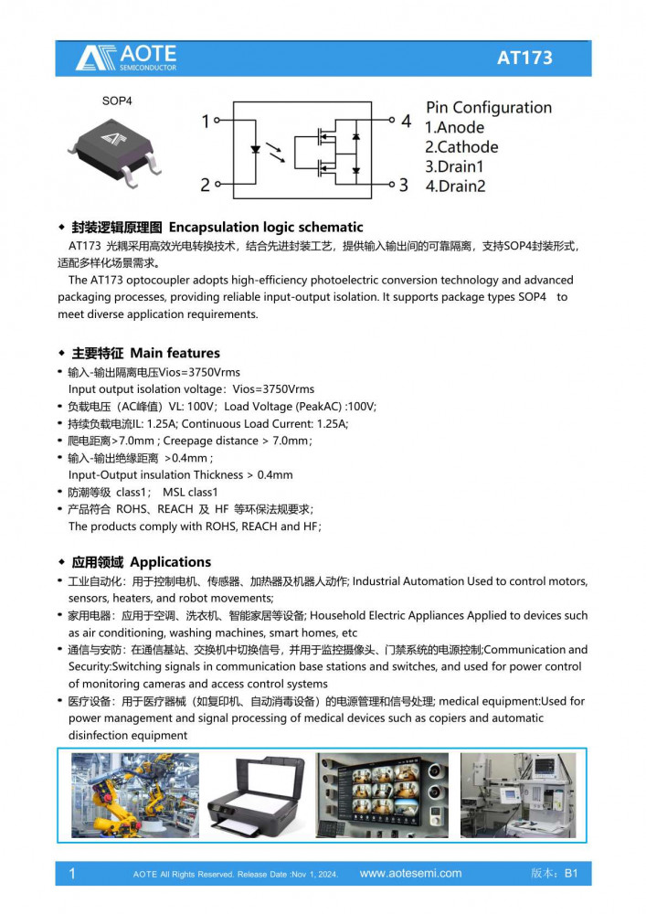 AT173 datasheet page 2