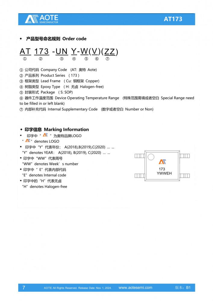 AT173 datasheet page 8