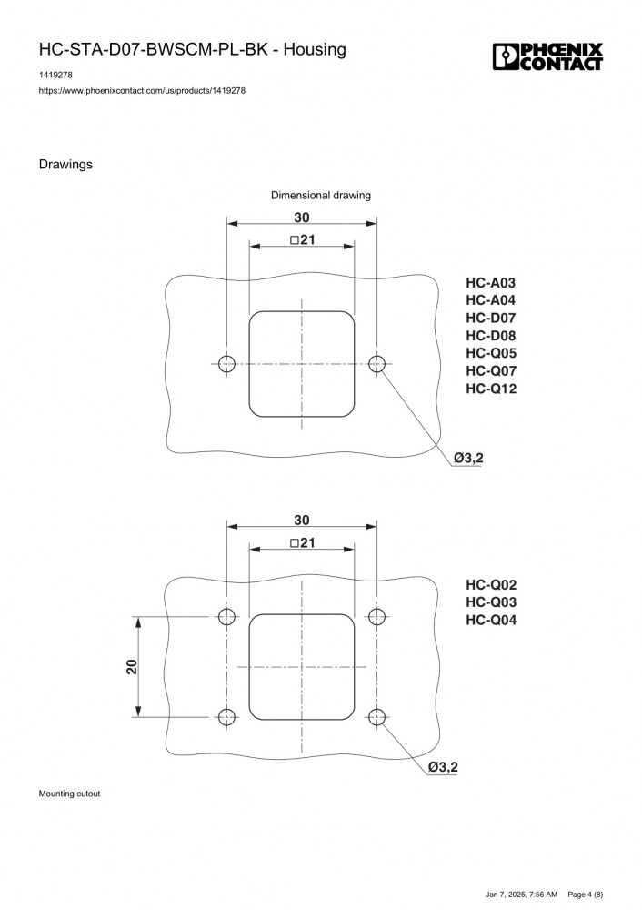 Phoenix Contact 1419278 technical document page 4