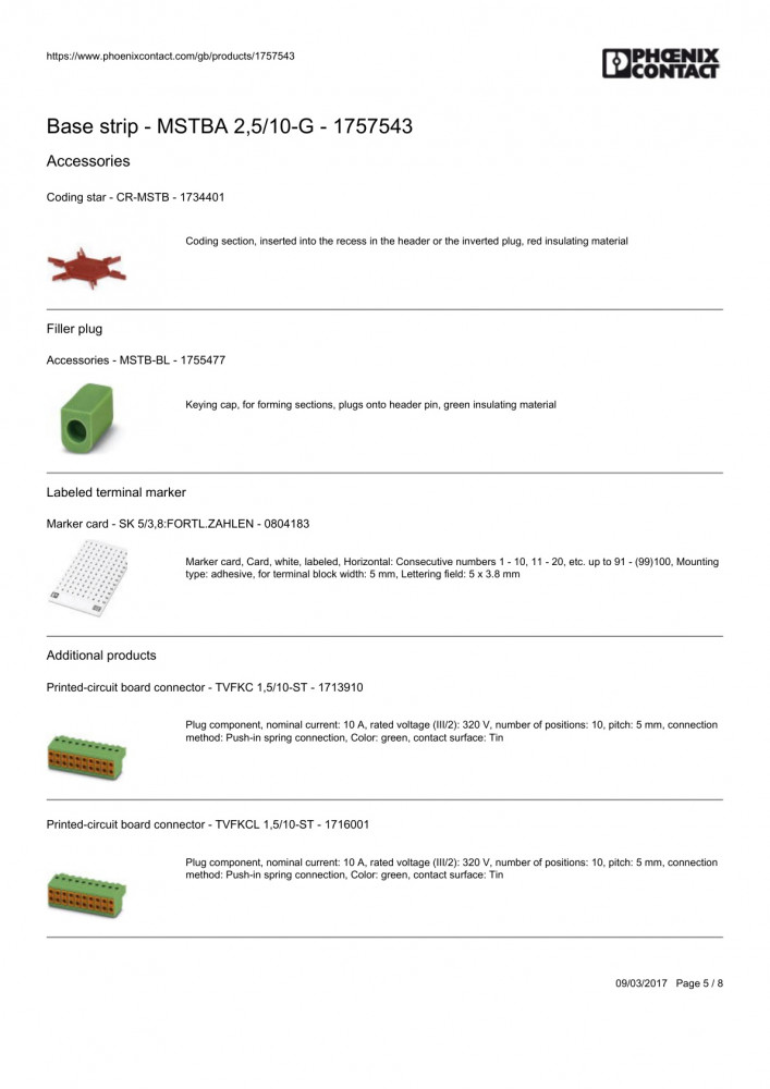 Phoenix Contact 1757543 technical document page 5