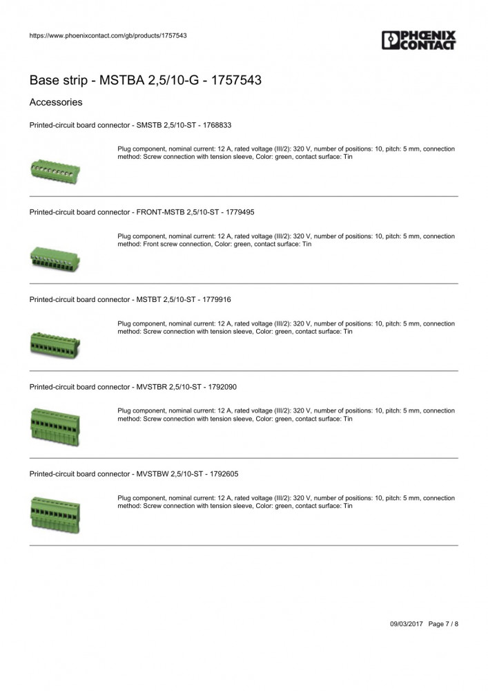 Phoenix Contact 1757543 technical document page 7