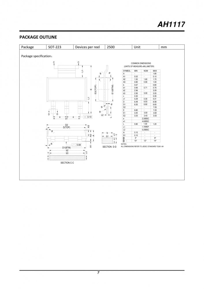 AH1117 datasheet page 7