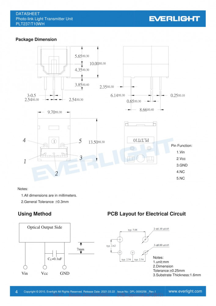 PLT237/T10WH datasheet page 4