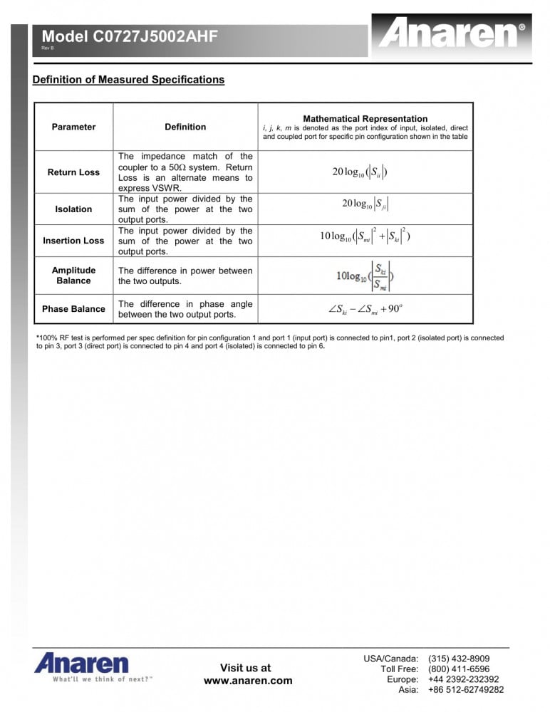 C0727J5003AHF technical document page 4