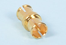 SMP-MAX Jack-to-SMP-MAX Jack Adapter, 14.09mm Length, 0.025µm Gold (Au) Plating, Tray, 50 Ohms