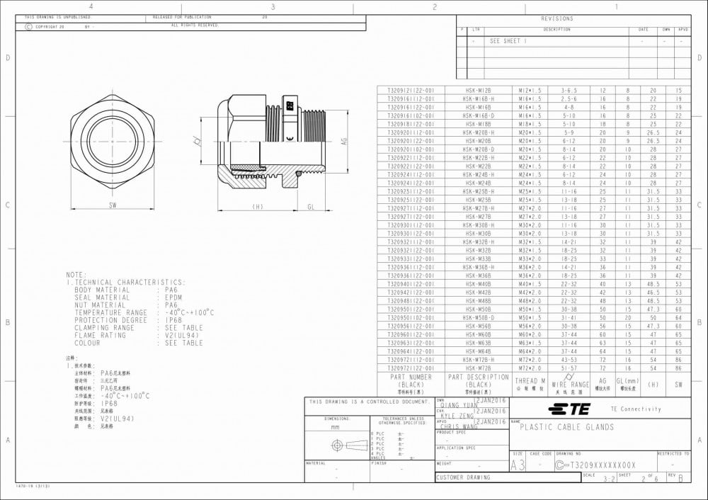 T3209251212-001 technical drawing page 2