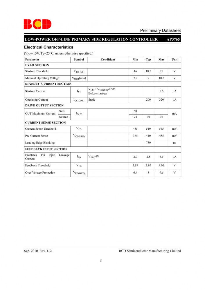AP3765 technical document page 5