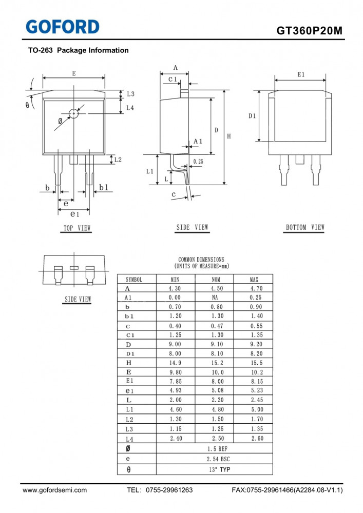 GT360P20M datasheet page 6