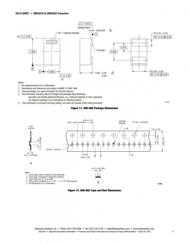 SMV2019-000 datasheet page 9