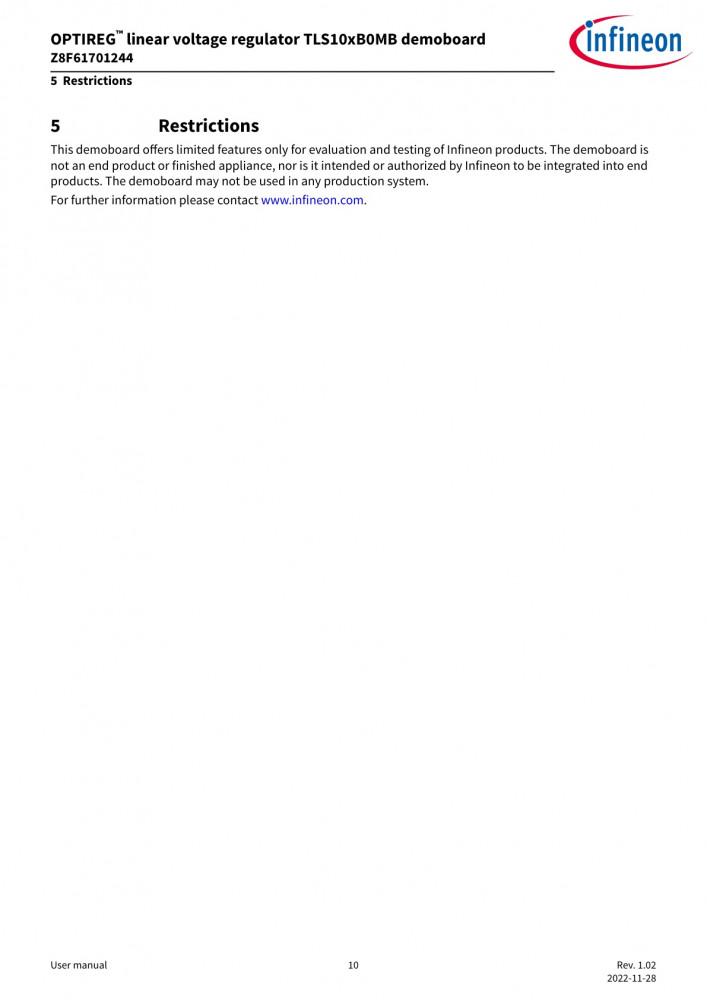 TLS105B0MB demoboard document page 10