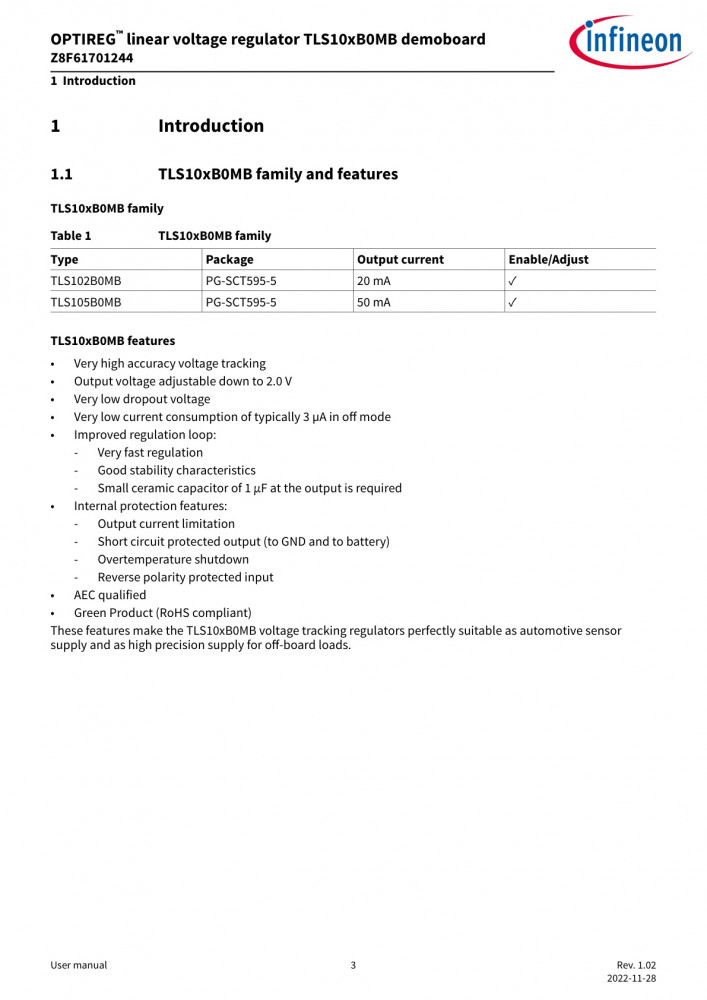 TLS105B0MB demoboard document page 3