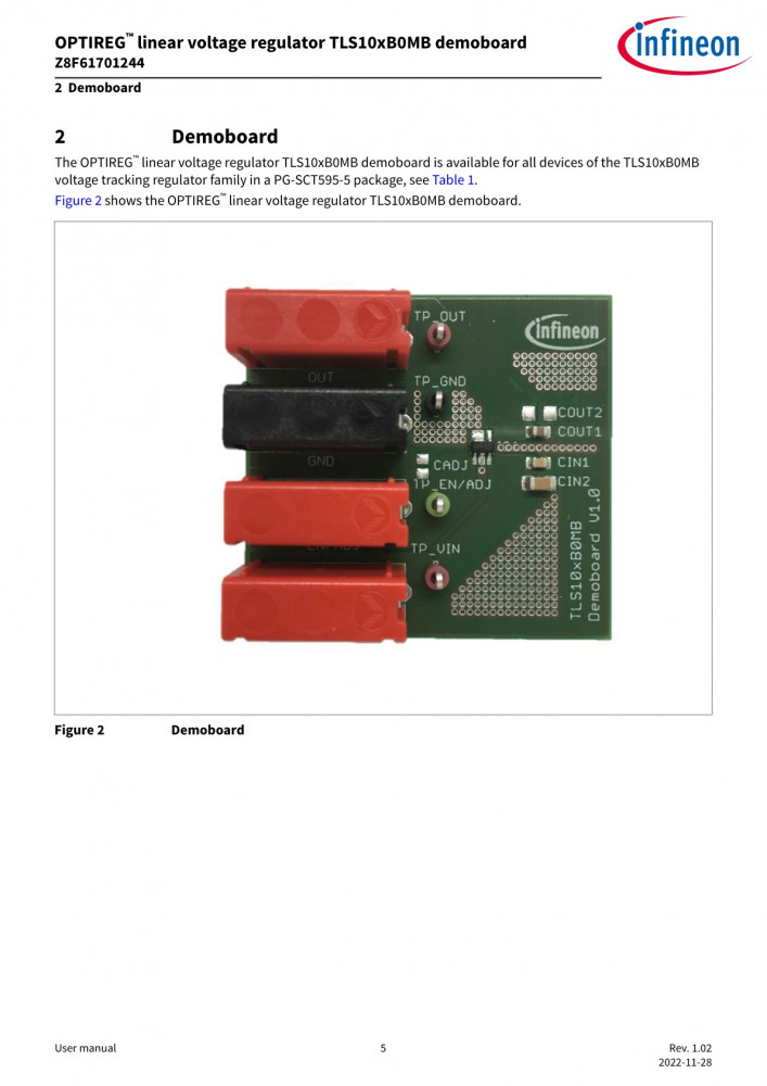 TLS105B0MB demoboard document page 5