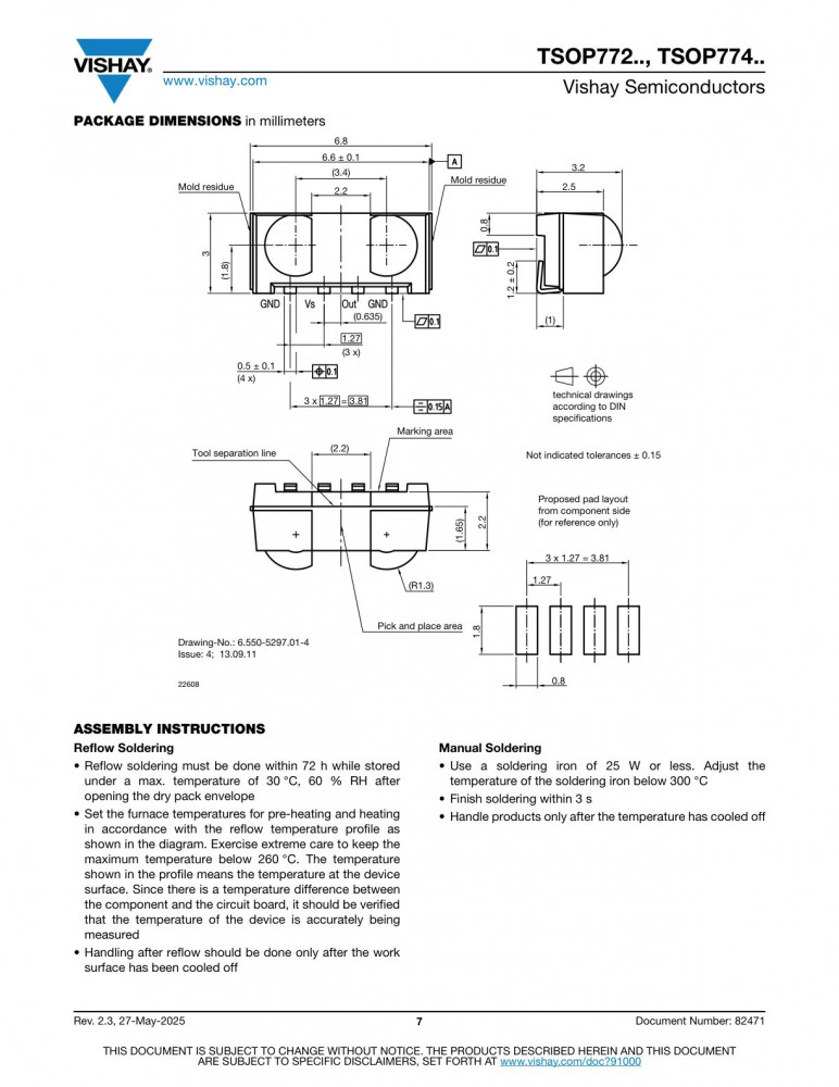 TSOP77438TT technical document page 7