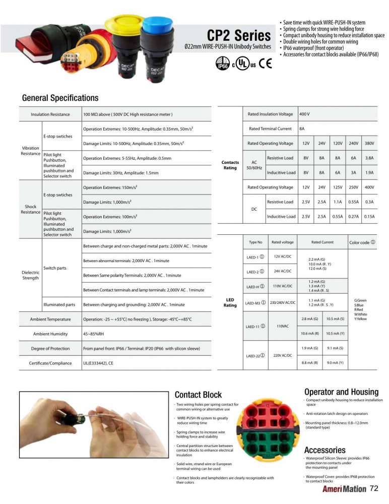 CP2 Series technical document, page 1
