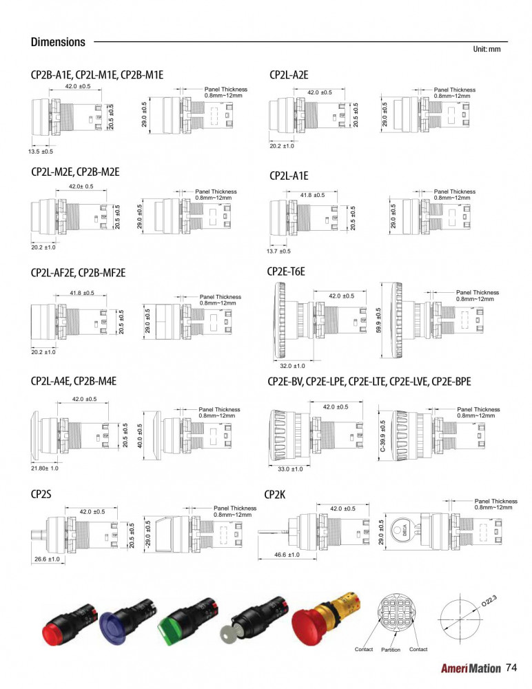 CP2 Series technical document, page 3