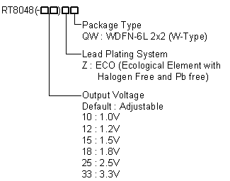 RT8048 - 3MHz 1A Step-Down Converter for sale