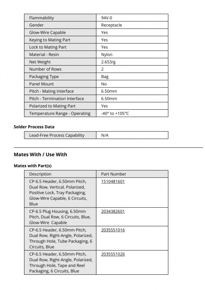 MOLEX 1512072601 document page 3