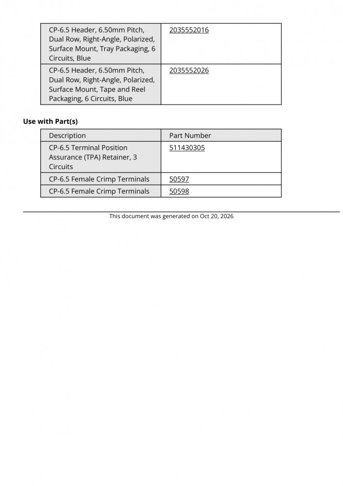 MOLEX 1512072601 document page 4