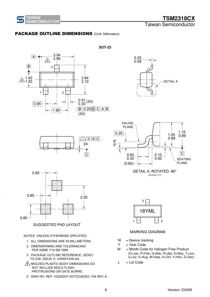 TSM2318CX datasheet page 6